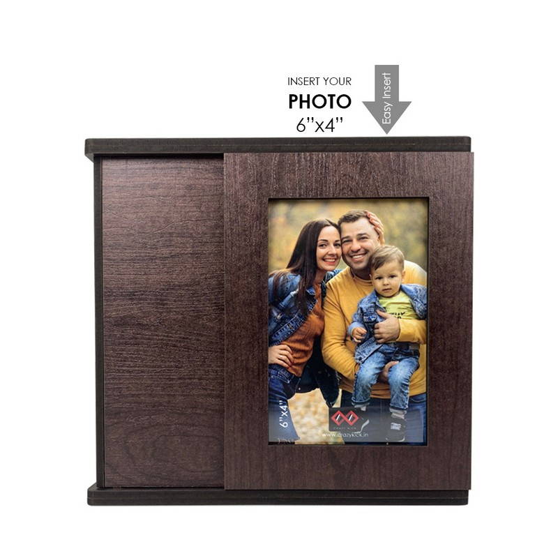 Key Story Photo Frame key holder - Red Square